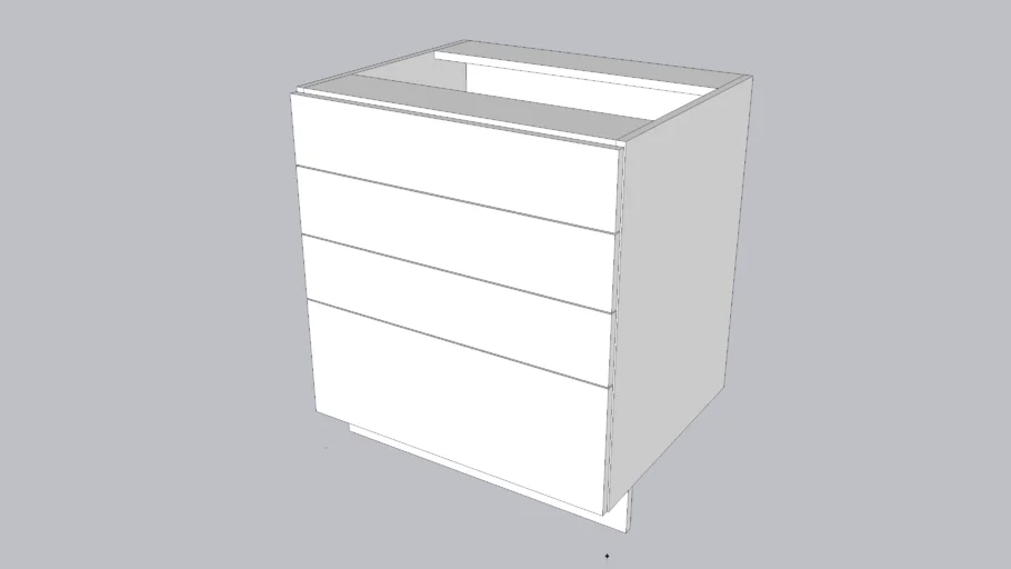 4 Drawer Base | 3D Warehouse