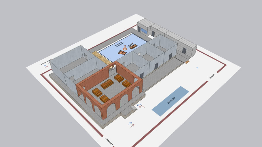 Denah museum | 3D Warehouse