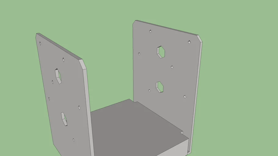 ABU5-5Z Standoff Post Base (Low Polygon) | 3D Warehouse