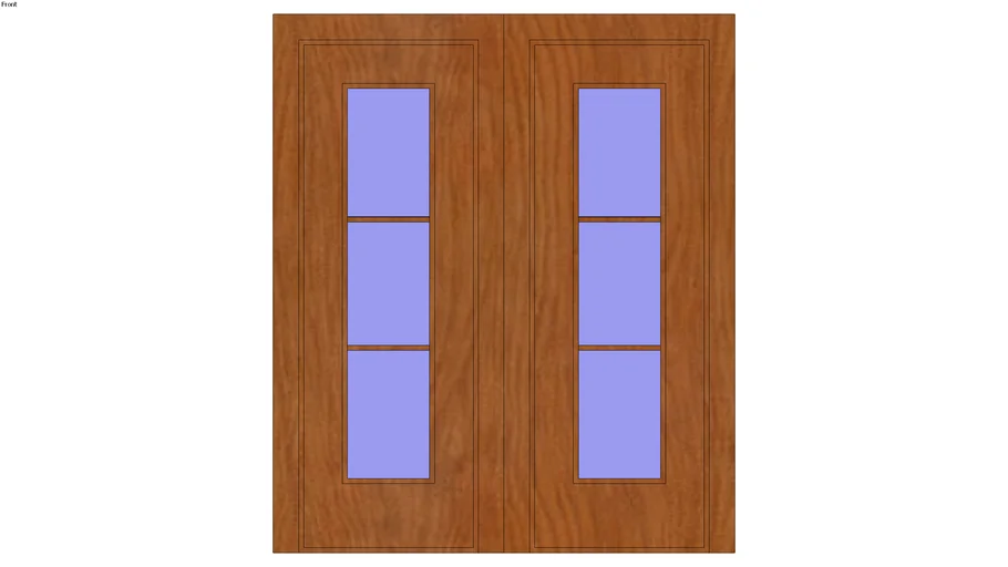 Double Door 2 x 180 x 210 cm | 3D Warehouse