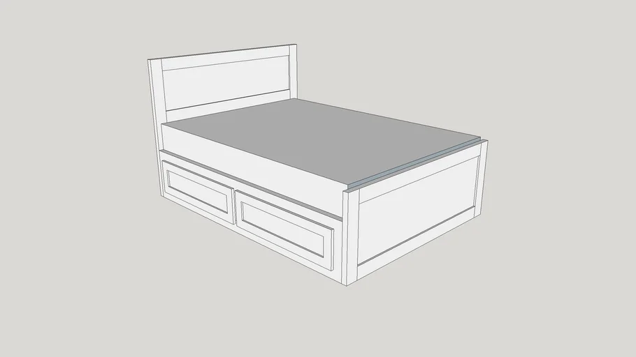 platform bed | 3D Warehouse