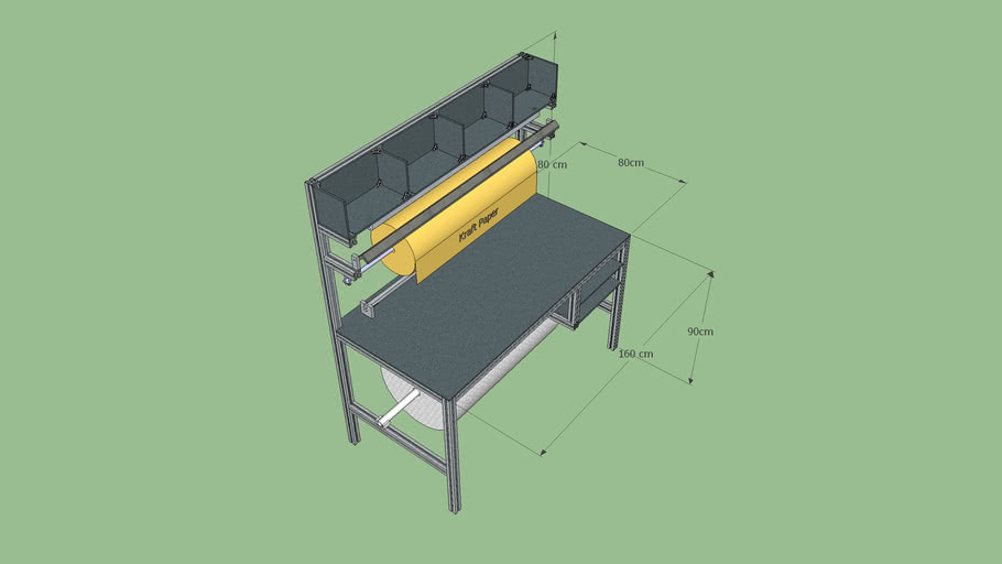 table emballage - packing table | 3D Warehouse