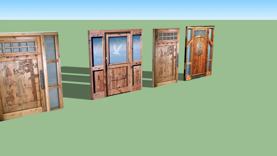 rustic doors | 3D Warehouse