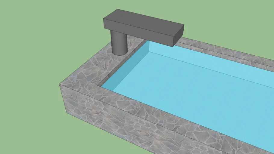 PoOl WiTh DiViNg BoArD | 3D Warehouse