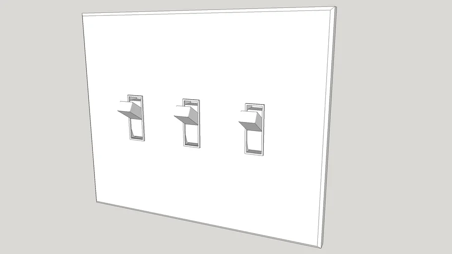 Triple Light Switch | 3D Warehouse