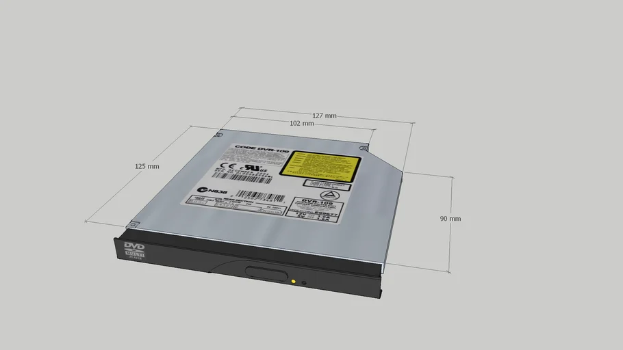 Slimline CD/DVD Drive | 3D Warehouse