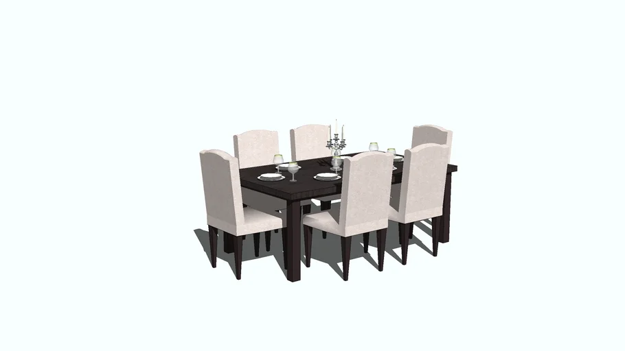 Dining Table 6 | 3D Warehouse