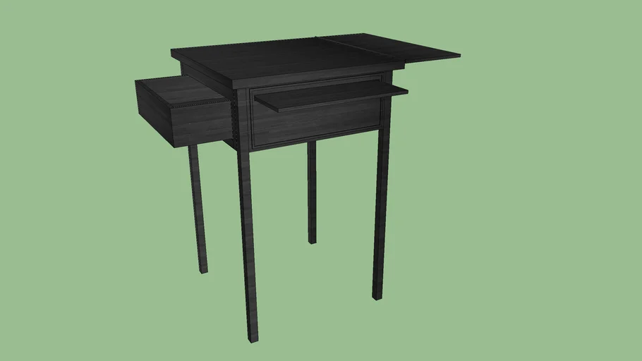 Black multipurpose table | 3D Warehouse
