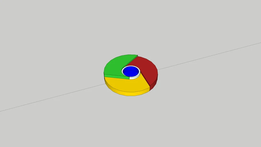Logo of Google chrome (With my own design) | 3D Warehouse