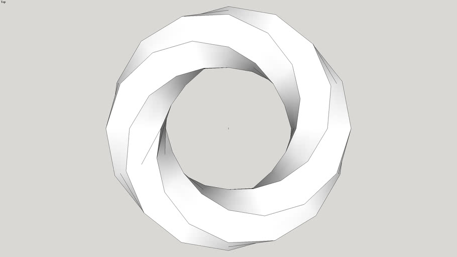 A hexagon roteded ring | 3D Warehouse