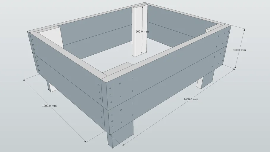 Simple planter box | 3D Warehouse