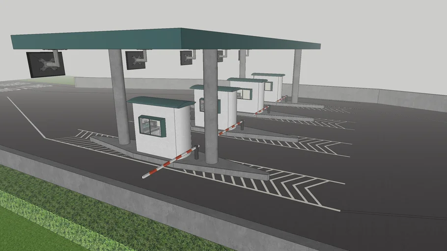 Toll Booth Plaza | 3D Warehouse
