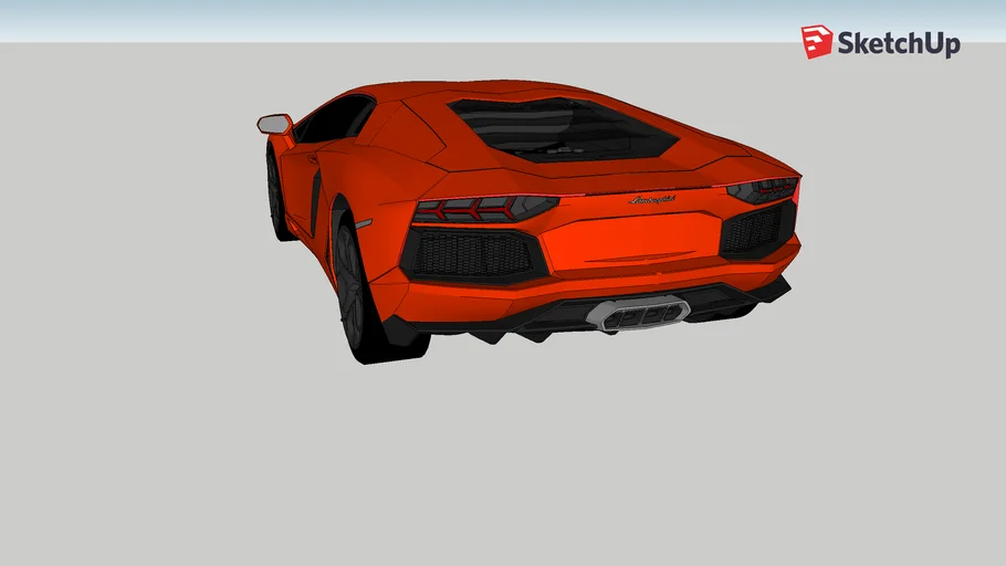 aventador orange | 3D Warehouse