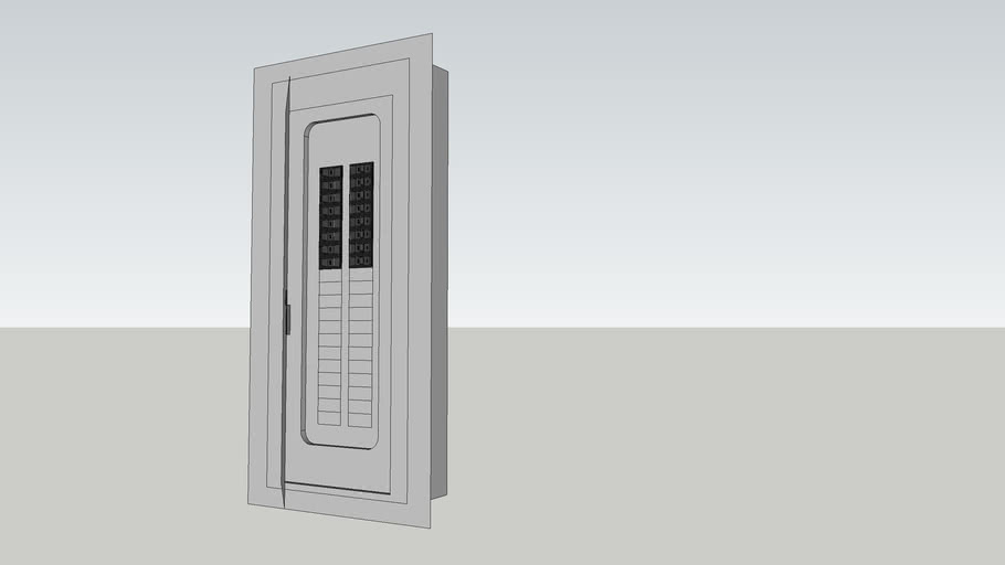 ELECTRICAL DISTRIBUTION PANEL - 120/240 VAC - 40 place | 3D Warehouse