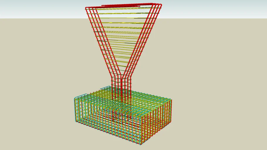 Reinforced Triangle Column & Base | 3D Warehouse