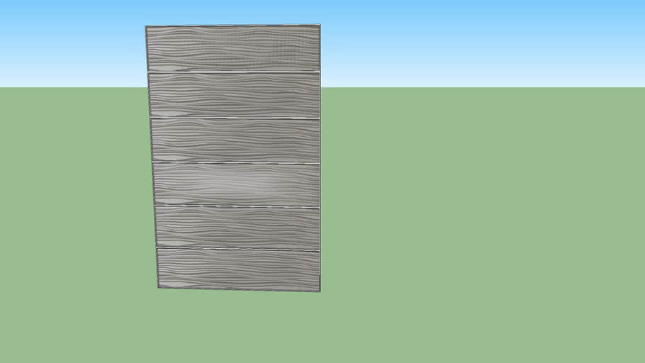 Wave tile stacked | 3D Warehouse