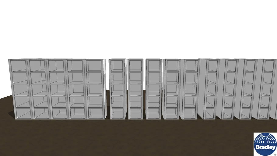 Cubby Lenox Locker Five Tier 60' High | 3D Warehouse