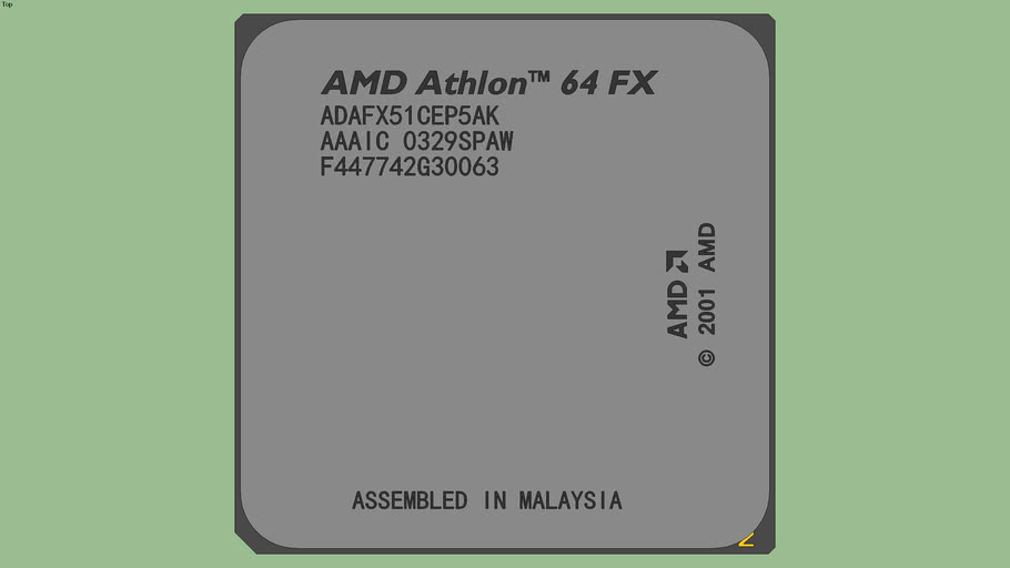 AMD Athlon 64 FX (ADAFX51CEP5AK) | 3D Warehouse