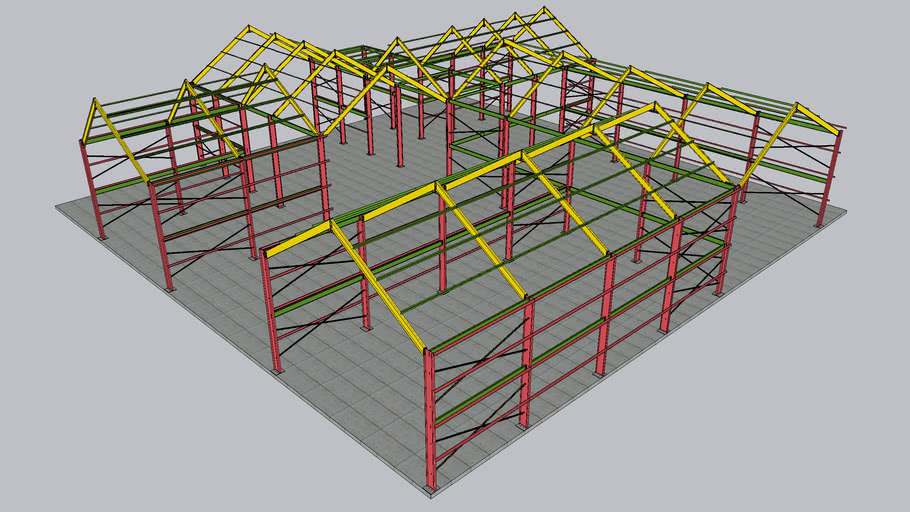 Small Portal Frame Offices. | 3D Warehouse