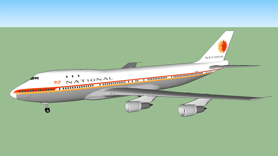 National Airlines 747-135 (1970) | 3D Warehouse