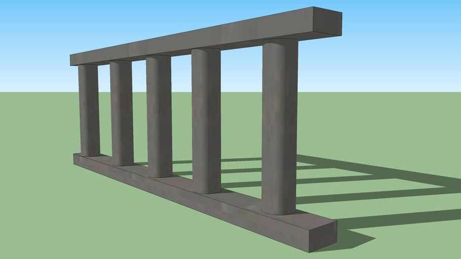 Higways and Transportation-Highway Bridge Pillar- Fit For 2 Lanes | 3D ...