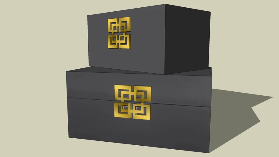 decorative boxes trunks | 3D Warehouse