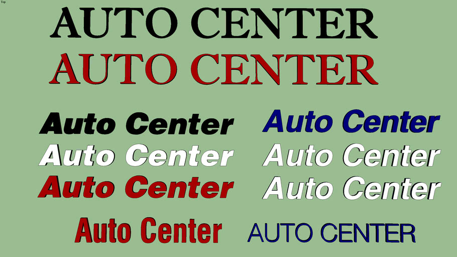 Miscellaneous Sears Signage (Auto Center) | 3D Warehouse