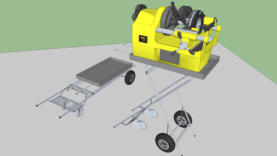 Pipe Threader with Cart | 3D Warehouse