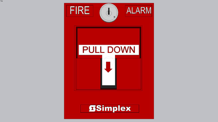 Simplex Fire Alarm Pull Station | 3D Warehouse