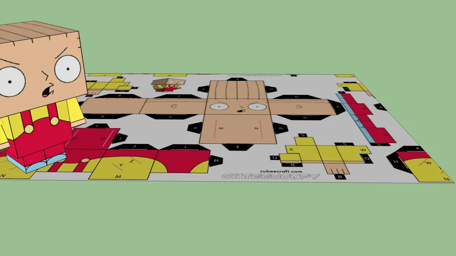 Stewie Griffin Mincrafted =)) | 3D Warehouse