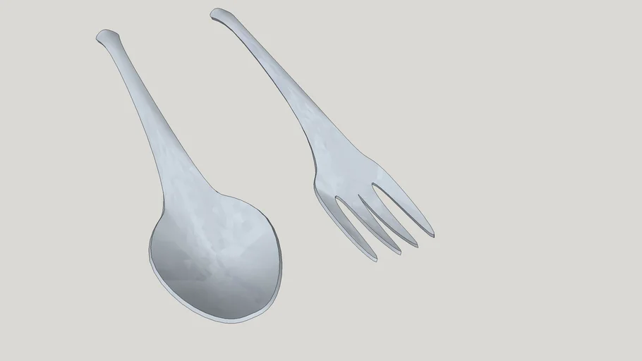Spoon & fork | 3D Warehouse