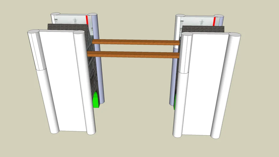 Simple Tower Bridge Towers | 3D Warehouse