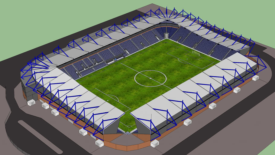Large football ground (version 2) | 3D Warehouse