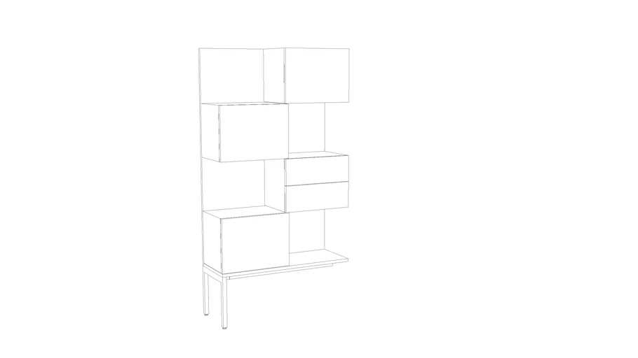 Denizen 4-Cube Tower without right legs | 3D Warehouse