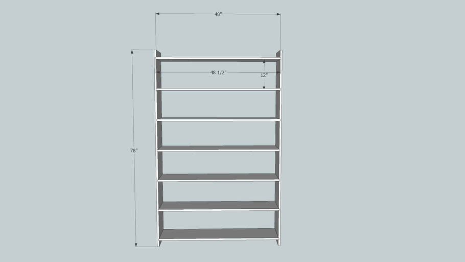 Simple bookcase design | 3D Warehouse