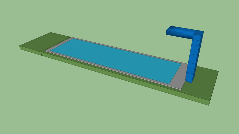 pool with a diving board | 3D Warehouse