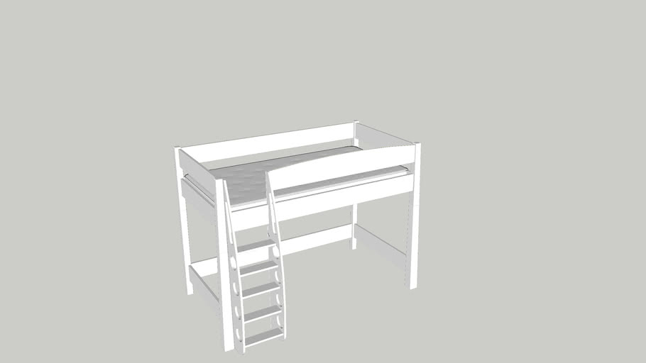 Single bunk bed BASIC | 3D Warehouse