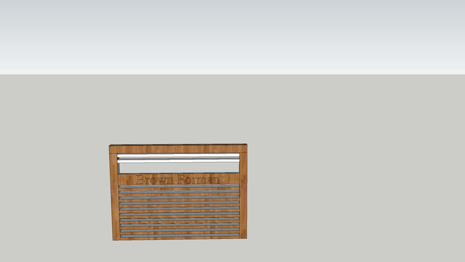 Medium tone timber slat structure | 3D Warehouse