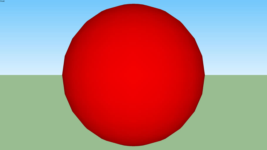 Red ball | 3D Warehouse