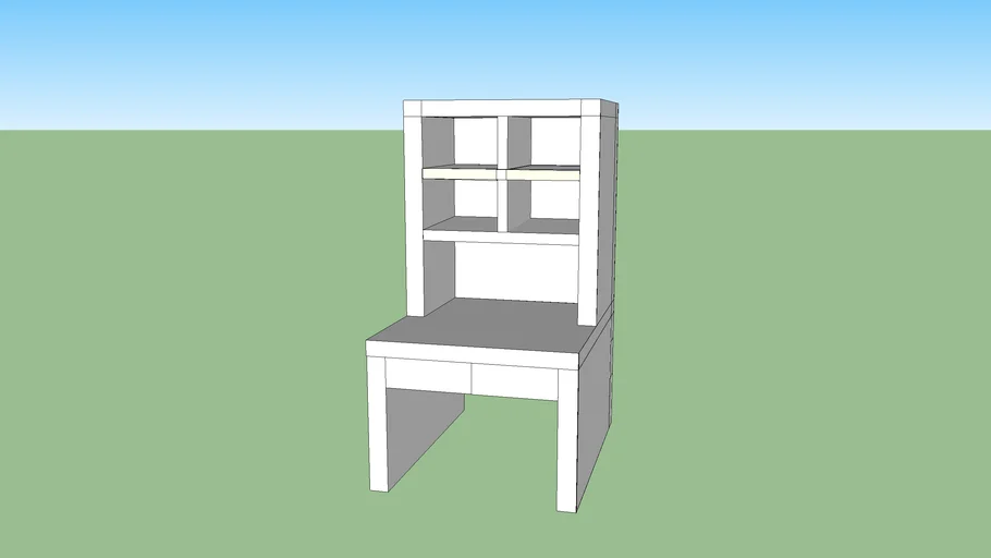 white wooden desktop | 3D Warehouse