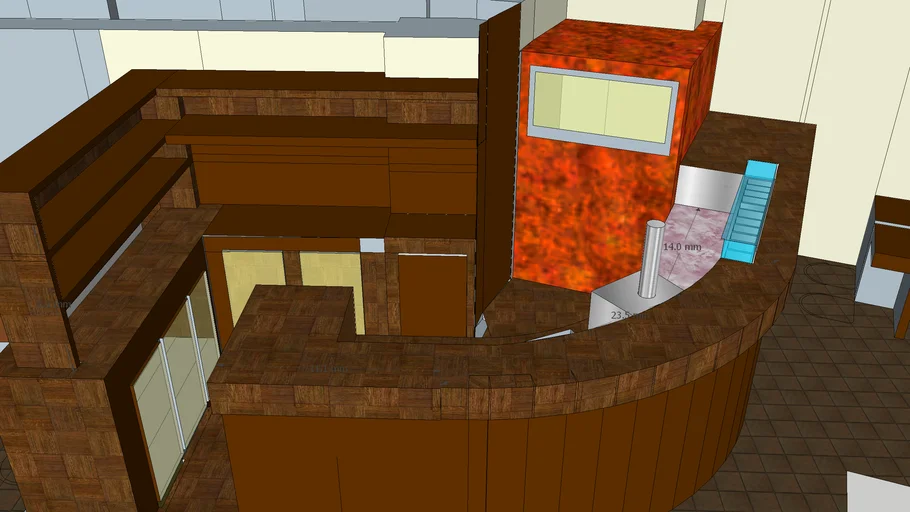 bar chez enzo creation charif hachem | 3D Warehouse