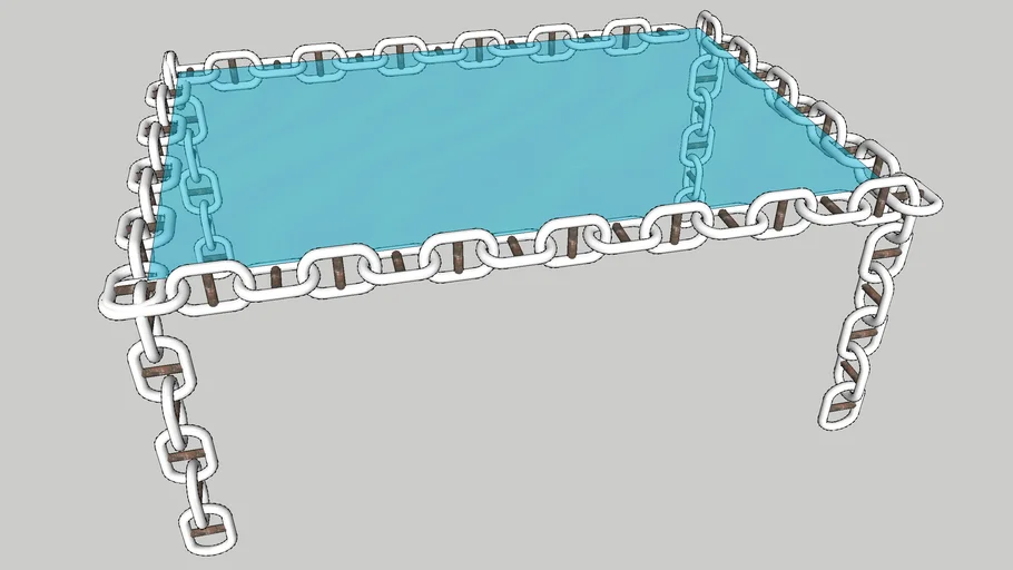 Chain Table White | 3D Warehouse