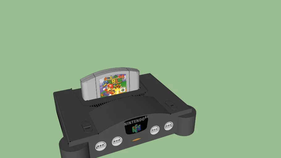 Nintendo 64 with Super Mario 64 in it | 3D Warehouse