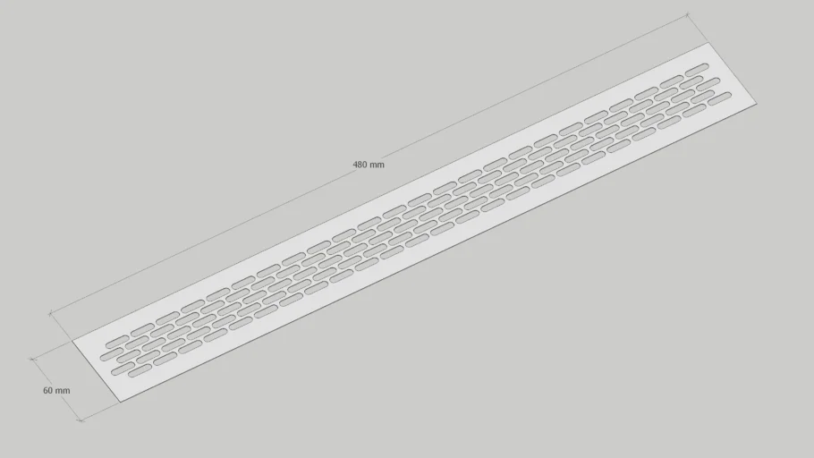 Ventilation grill 60_480 | 3D Warehouse