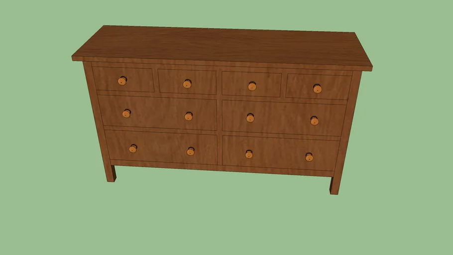 lemari 8 laci | 3D Warehouse