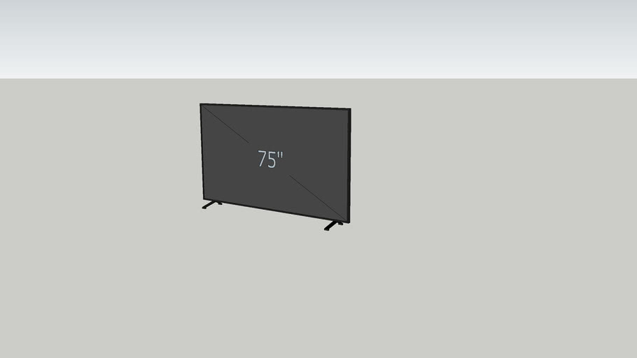 75' Television, low poly | 3D Warehouse