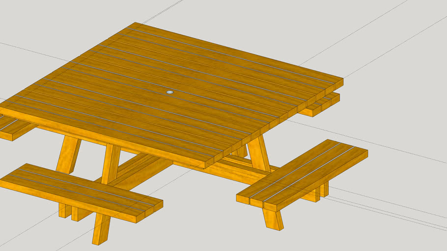 picnic table | 3D Warehouse