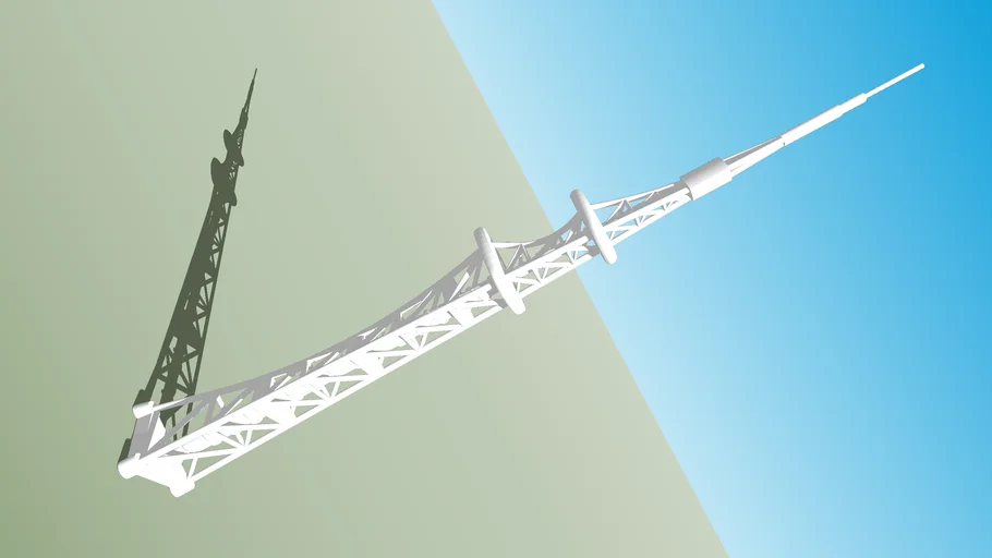 Tower 1 version 2 (monochrome) | 3D Warehouse