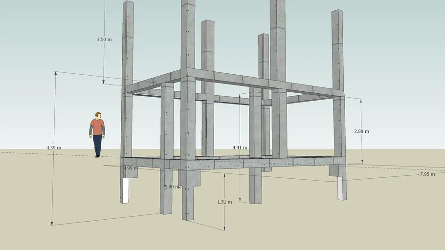 little house in suburb | 3D Warehouse