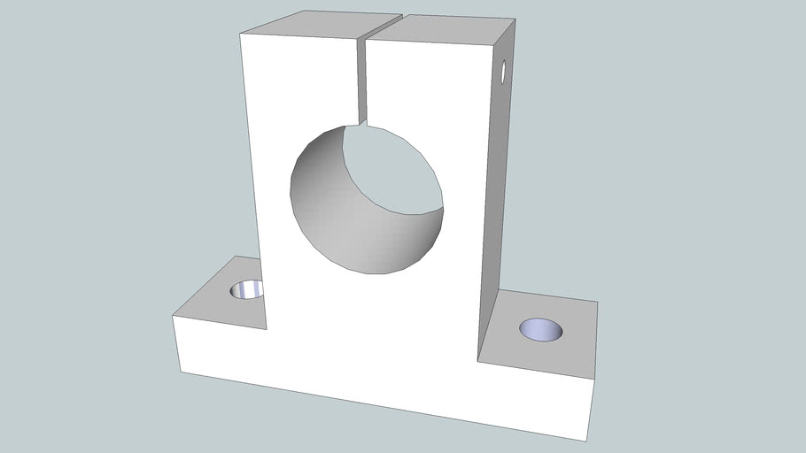 SK20 - CNC 20mm shaft support | 3D Warehouse